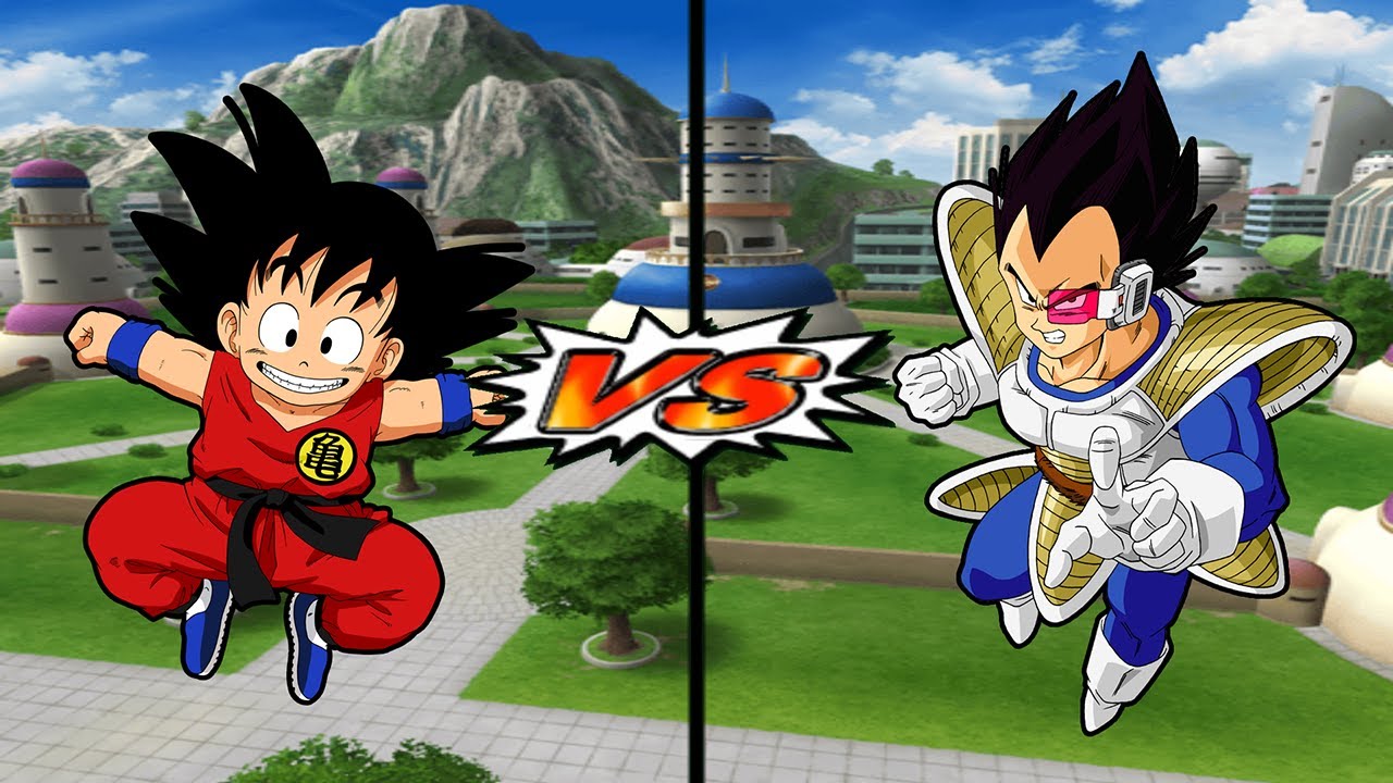 Kid Goku Vs Vegeta (Scouter) | [4K | 60FPS] Dragon Ball Z Budokai ...