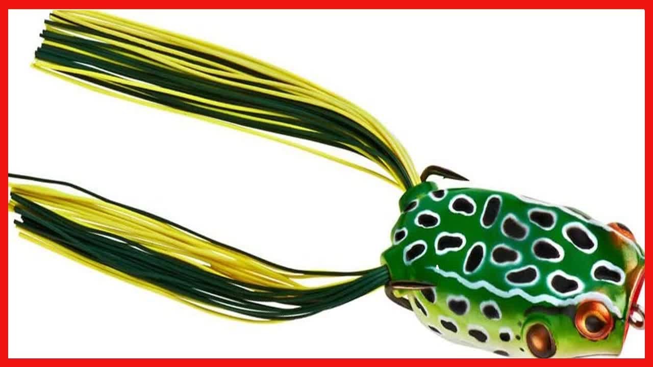 BOOYAH Poppin' Pad Crasher Topwater Bass Fishing Hollow Body Frog Lure ...