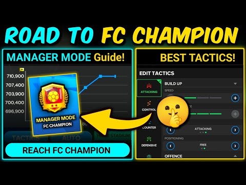 BEST MANAGER MODE TACTICS TO REACH FC CHAMPION [FORMATION, PLAYER SELECTION] -EA SPORTS FC ...