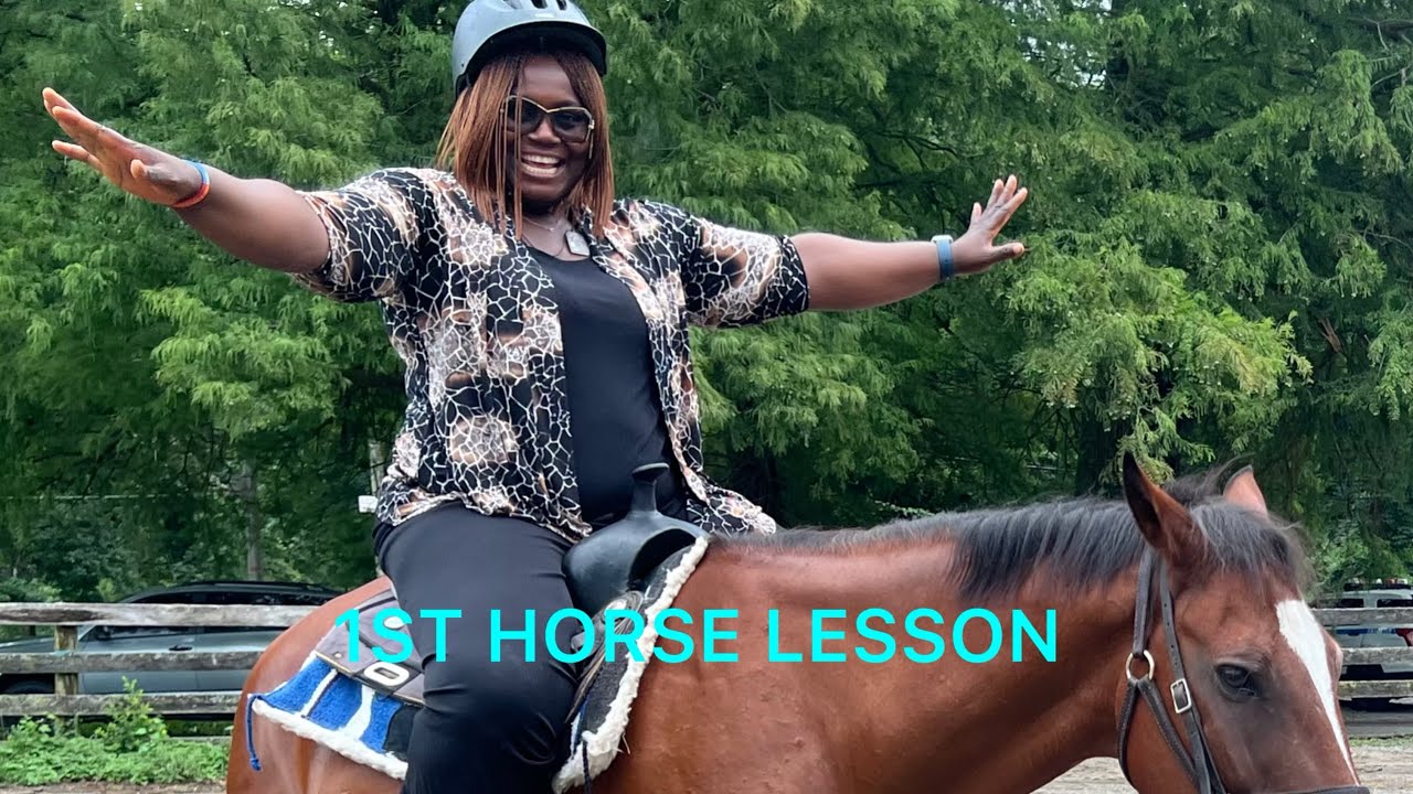 The First Horse Lesson. - YouTube