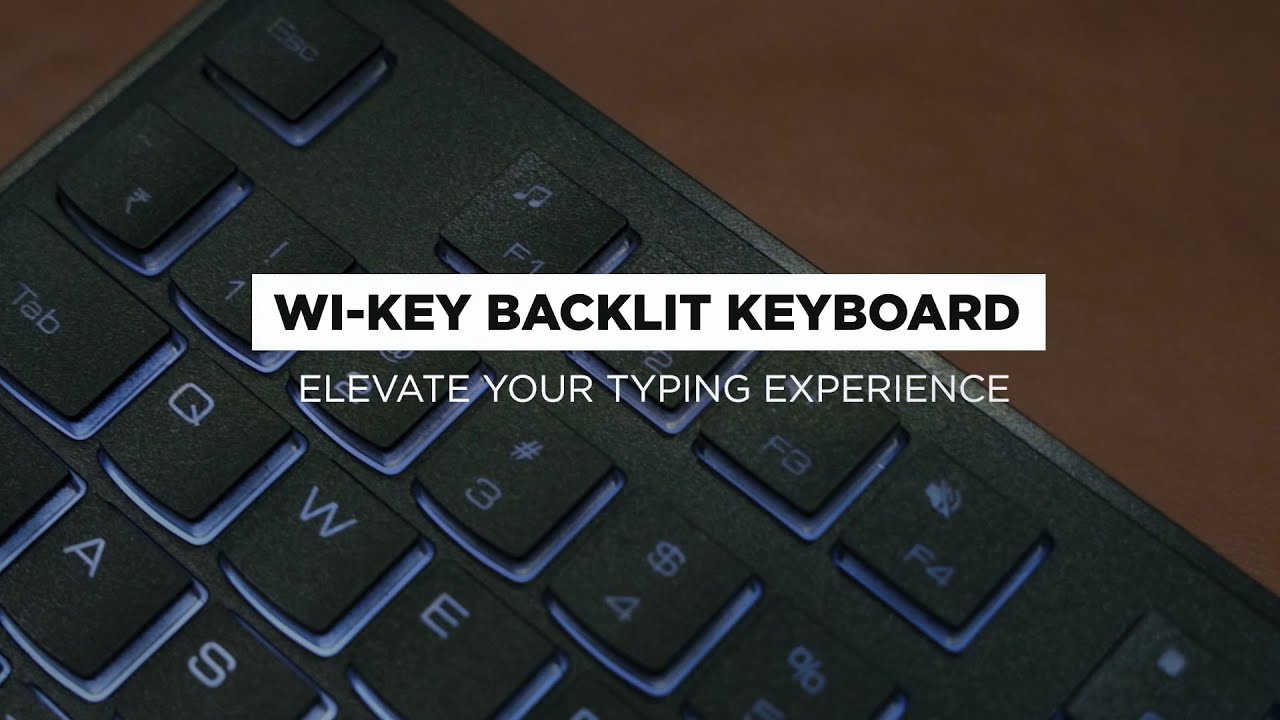 Wi-Key Backlit Wired USB Keyboard | Soft Membrane Backlit Keys for ...