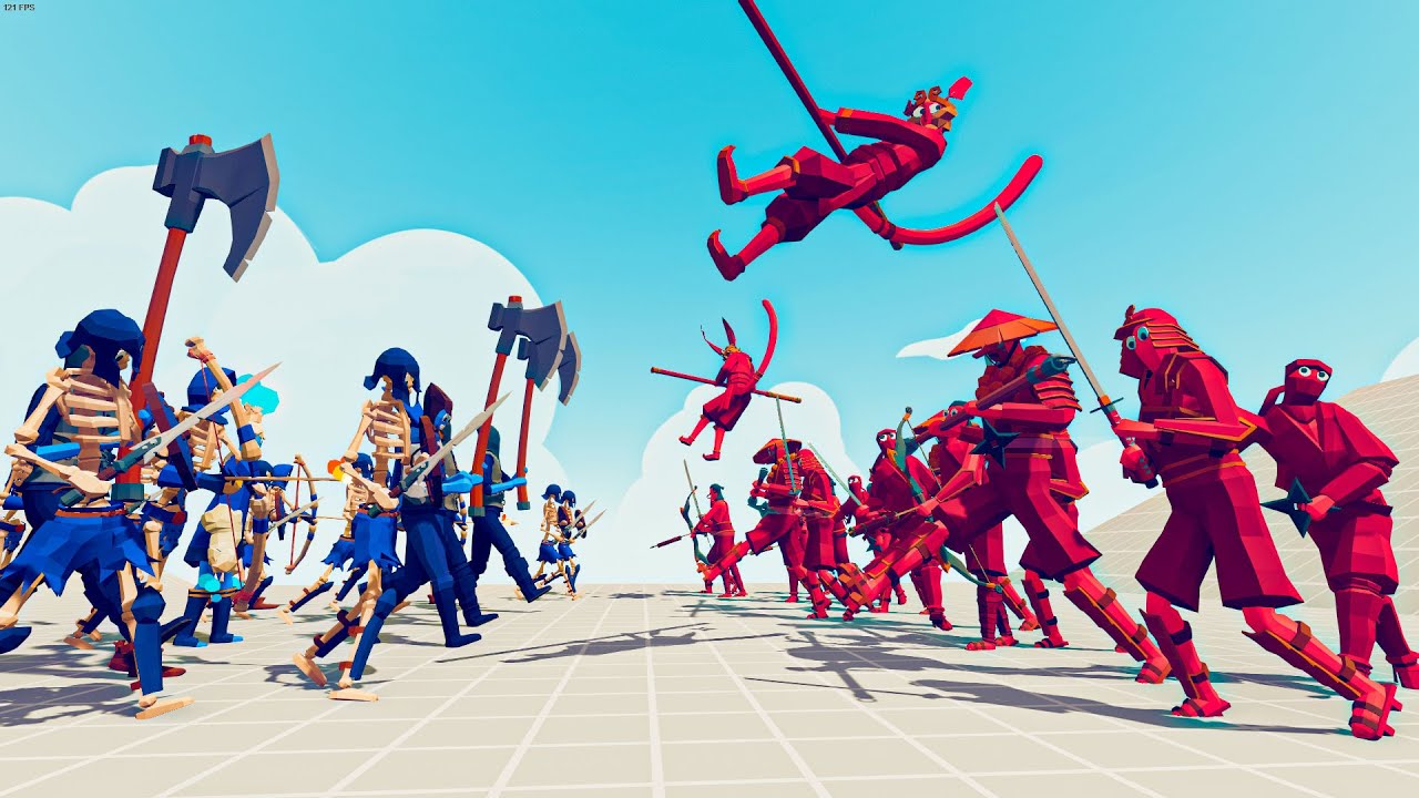 SPOOKY TEAM vs DYNASTY TEAM | TABS Totally Accurate Battle Simulator ...