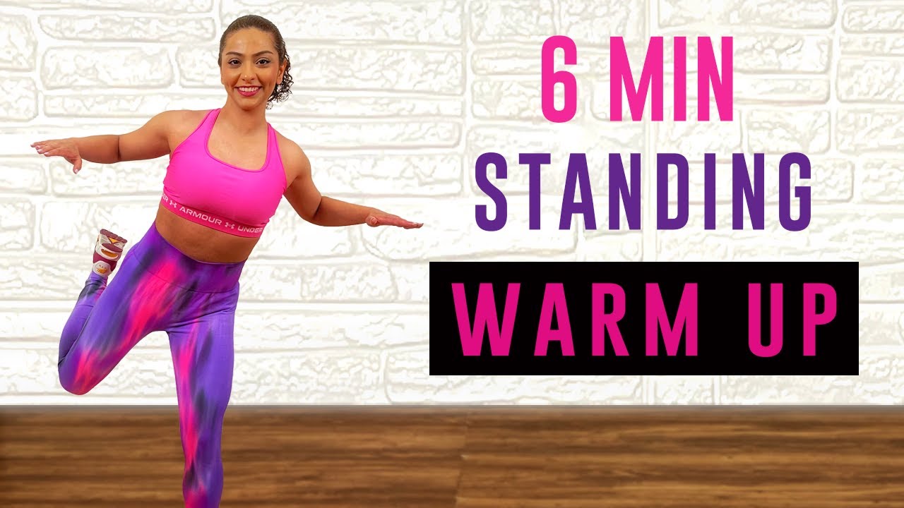 6 MIN STANDING WARM UP (NO JUMPING) - YouTube