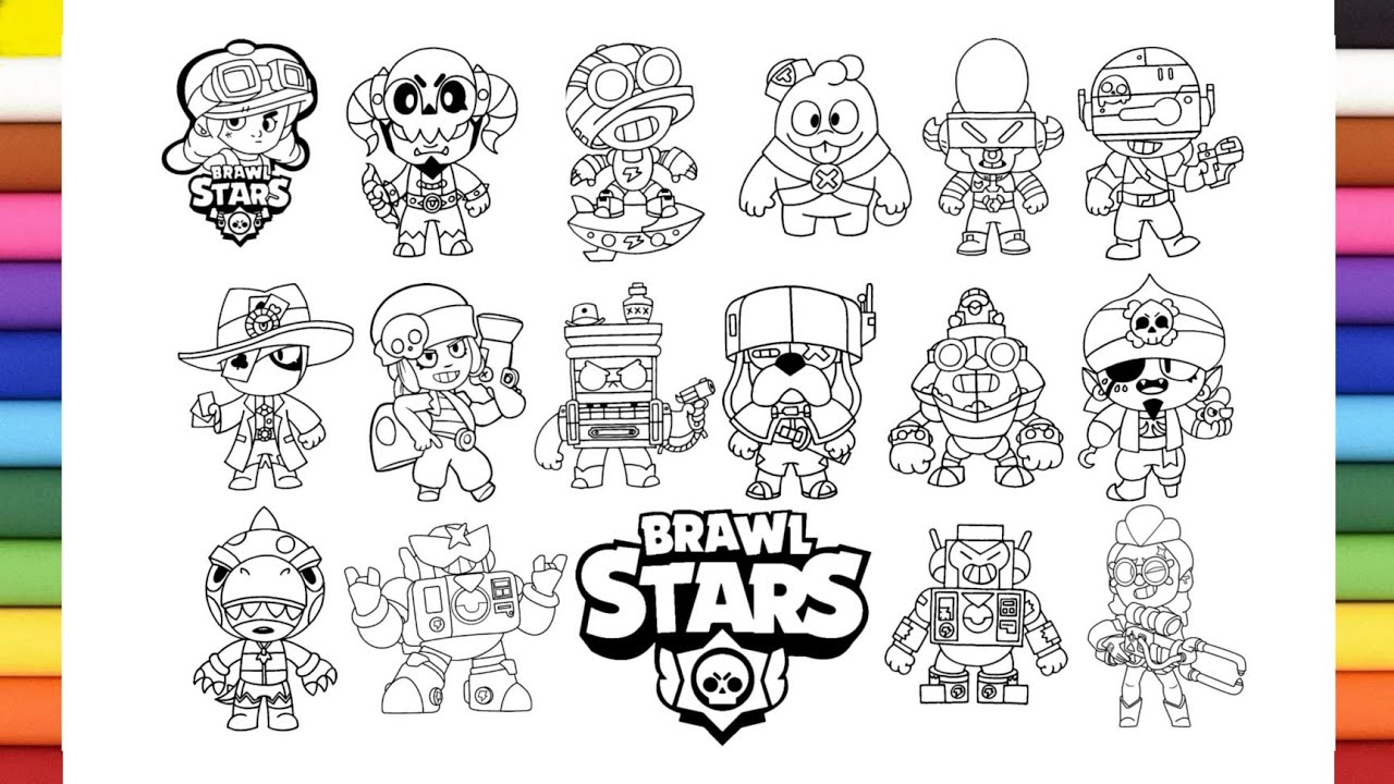 Bringing 16 Brawl Stars Characters to Life with Colors! 🎨🔥 - YouTube