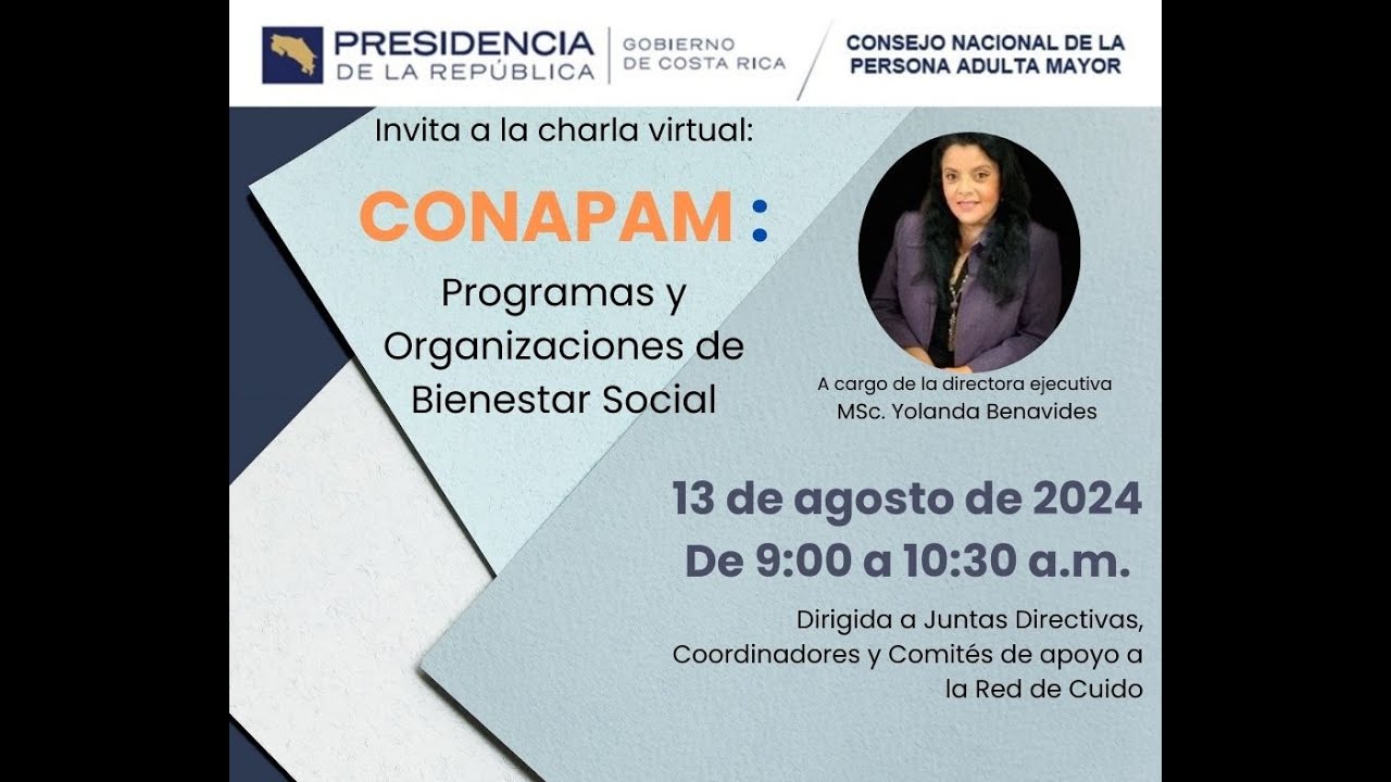 CONAPAM Programas y OBS Charla a cargo de la directora ejecutiva de ...