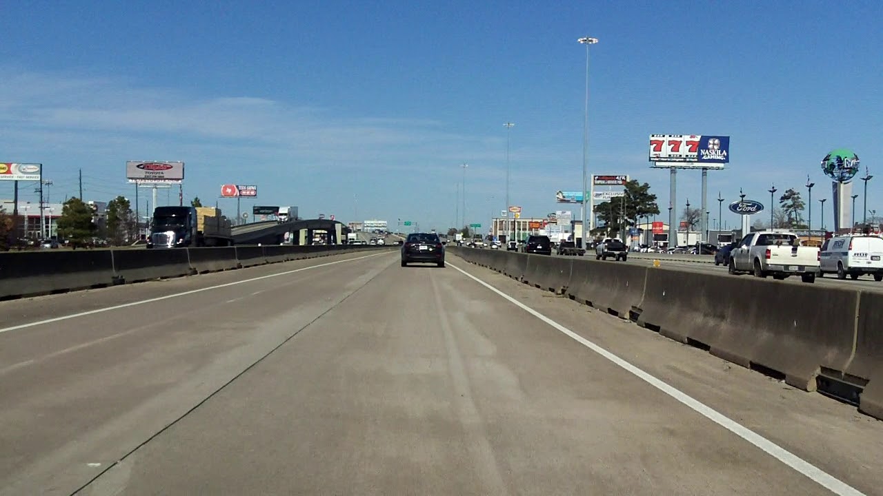 Eastex Freeway (Interstate 69/US 59 Exits 144 to 151) northbound ...