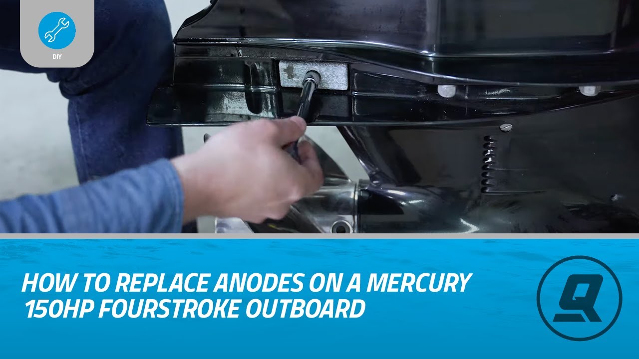 How to Replace Anodes in a Mercury 150hp FourStroke Outboard - YouTube
