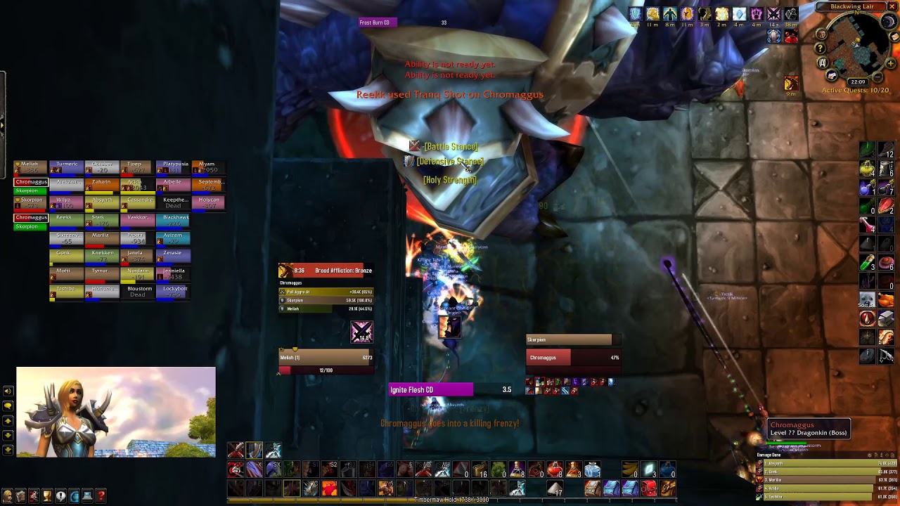 Origin vs. Chromaggus - WoW Classic Blackwing Lair - Protection Warrior ...