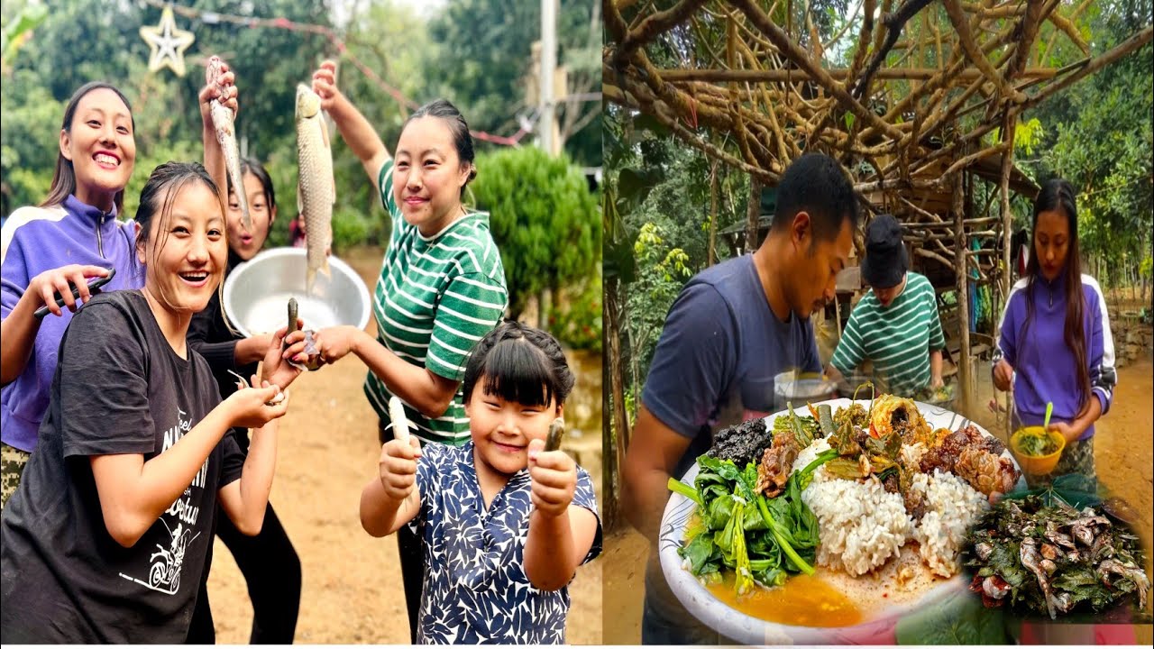 Cooking Wild chicken,Fish and Machi Han|| Lotha Naga Recipe for Kohima ...