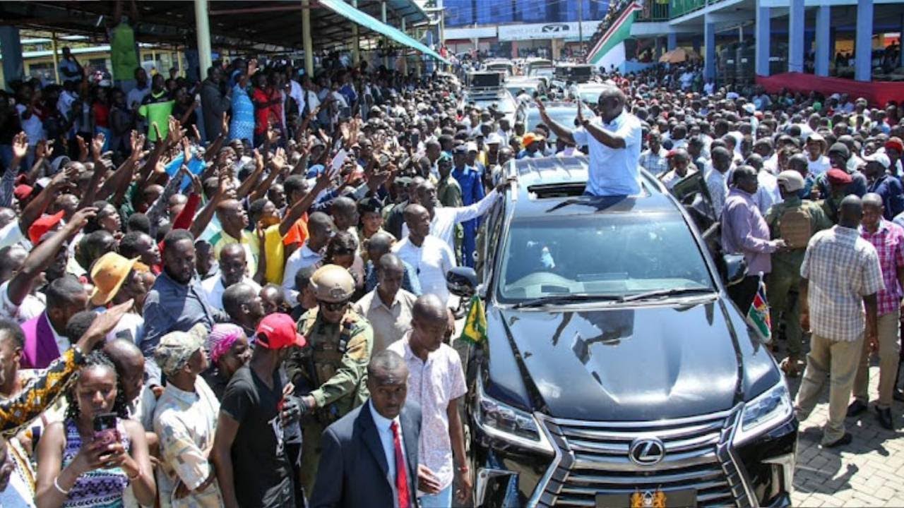 PRESIDENT RUTO FIRST HISTORIC RALLY IN IN RAILA BEDROOM POSTA GROUNDS ...