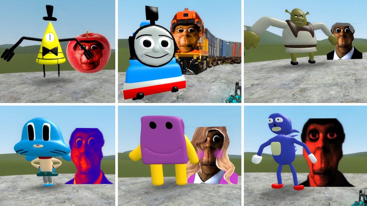 3D NEXTBOT FAMILY AND OBUNGA FAMILY?! (Garry's Mod) - YouTube