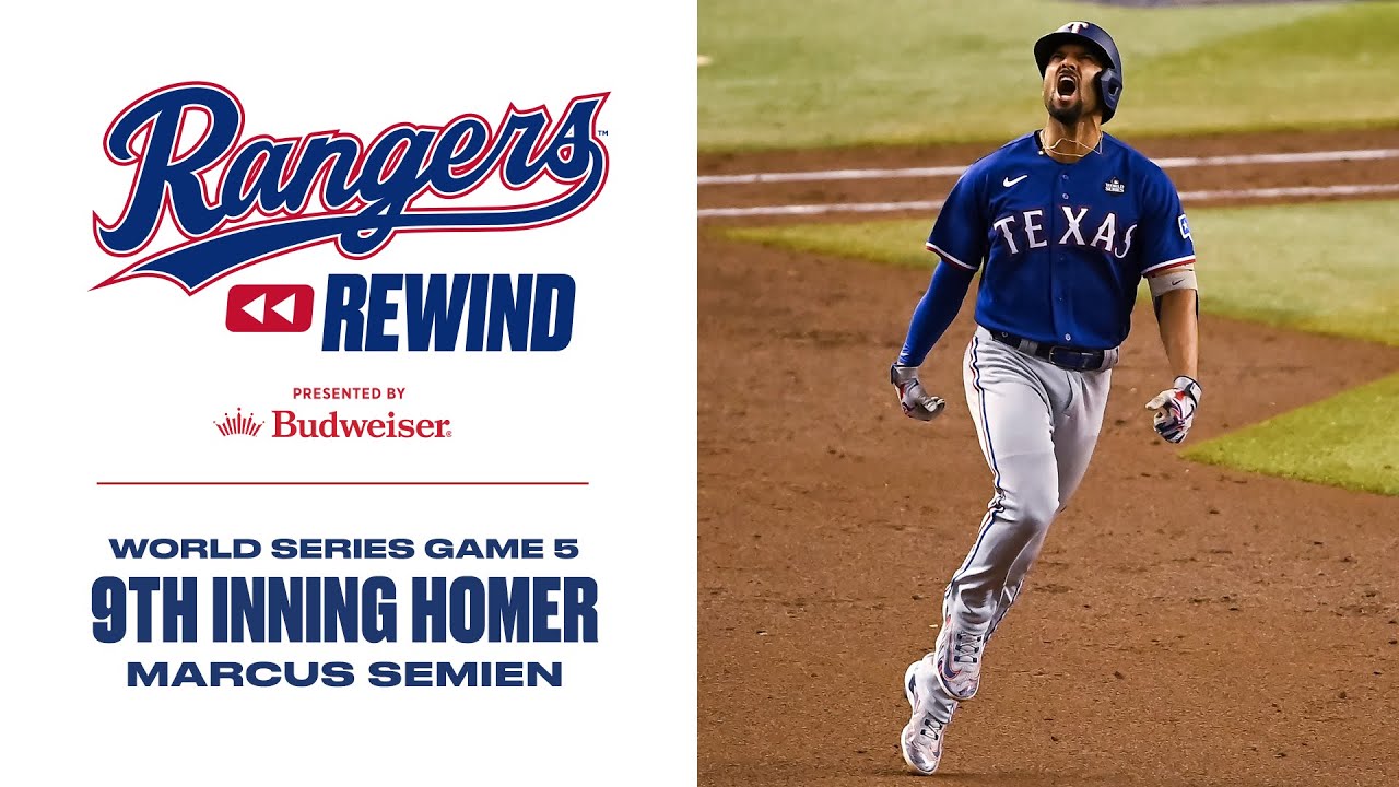 Rangers Rewind: World Series Game 5 Marcus Semien 9th Inning Home Run ...