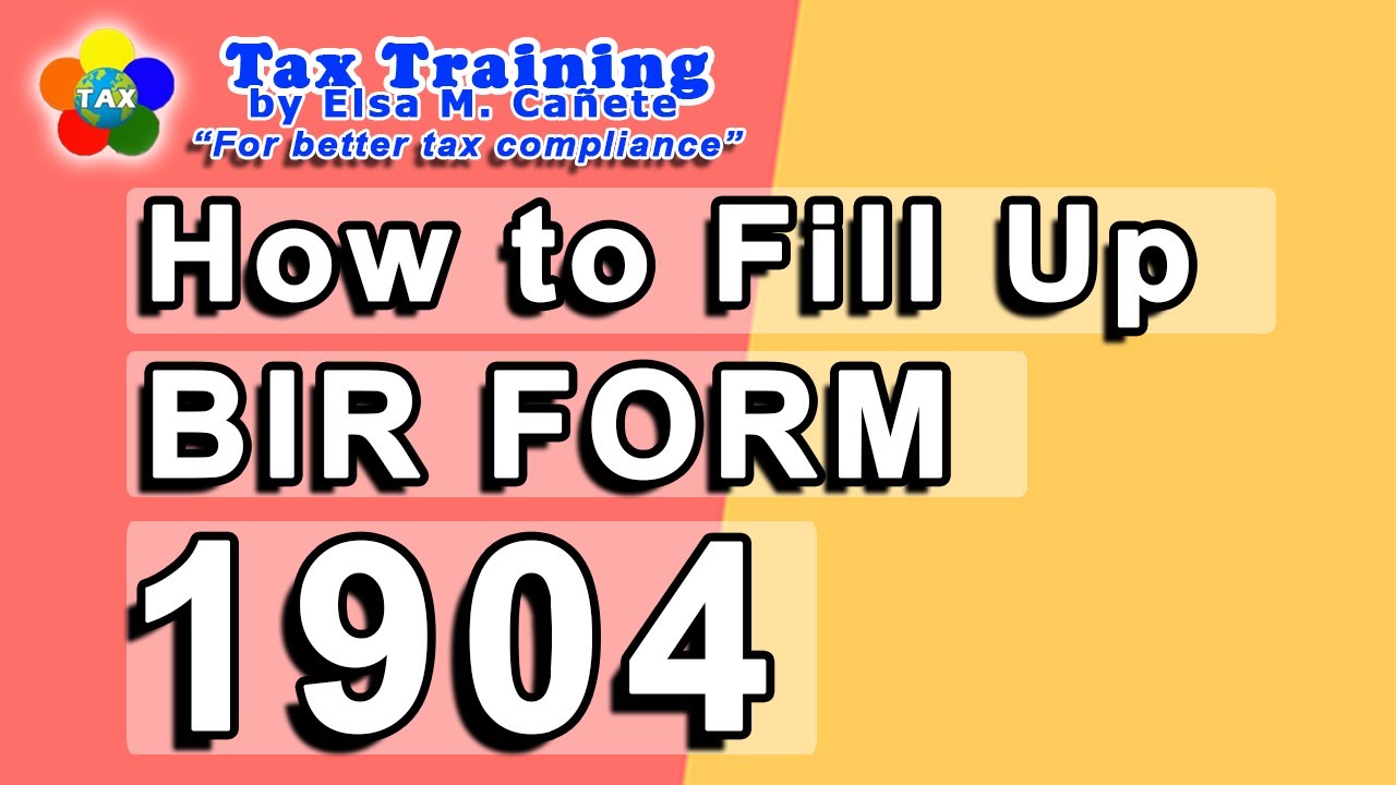 1904 Bir Form 2023 Printable Forms Free Online