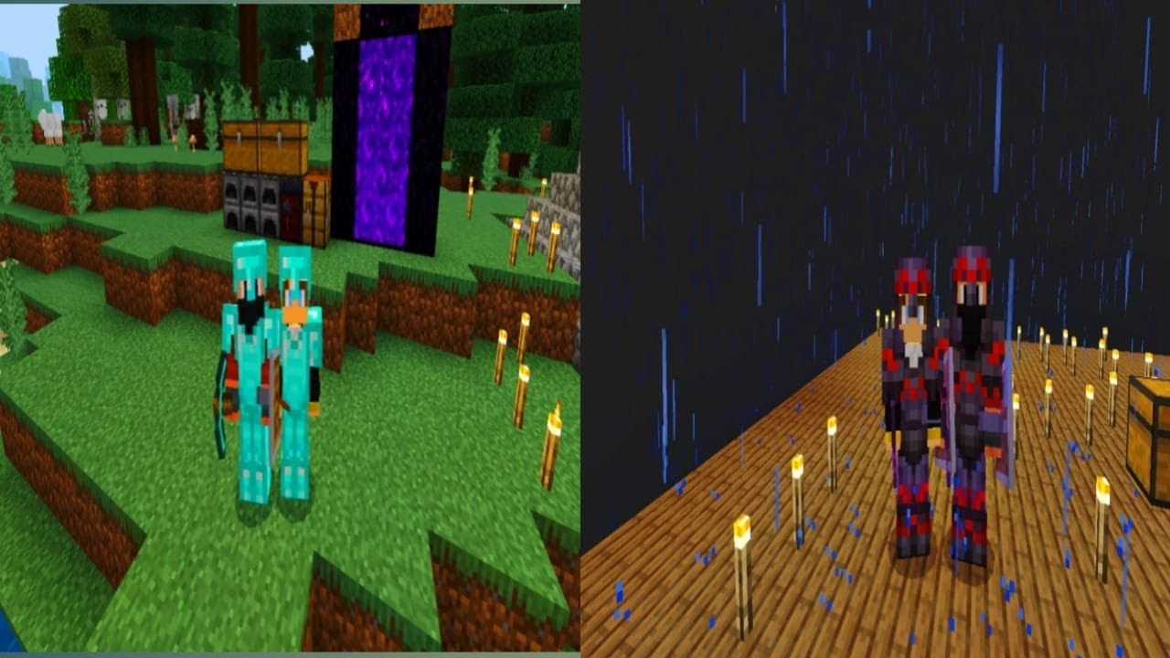 VIP kingdom part 4 upgrading diamond armor to netherite armor - YouTube