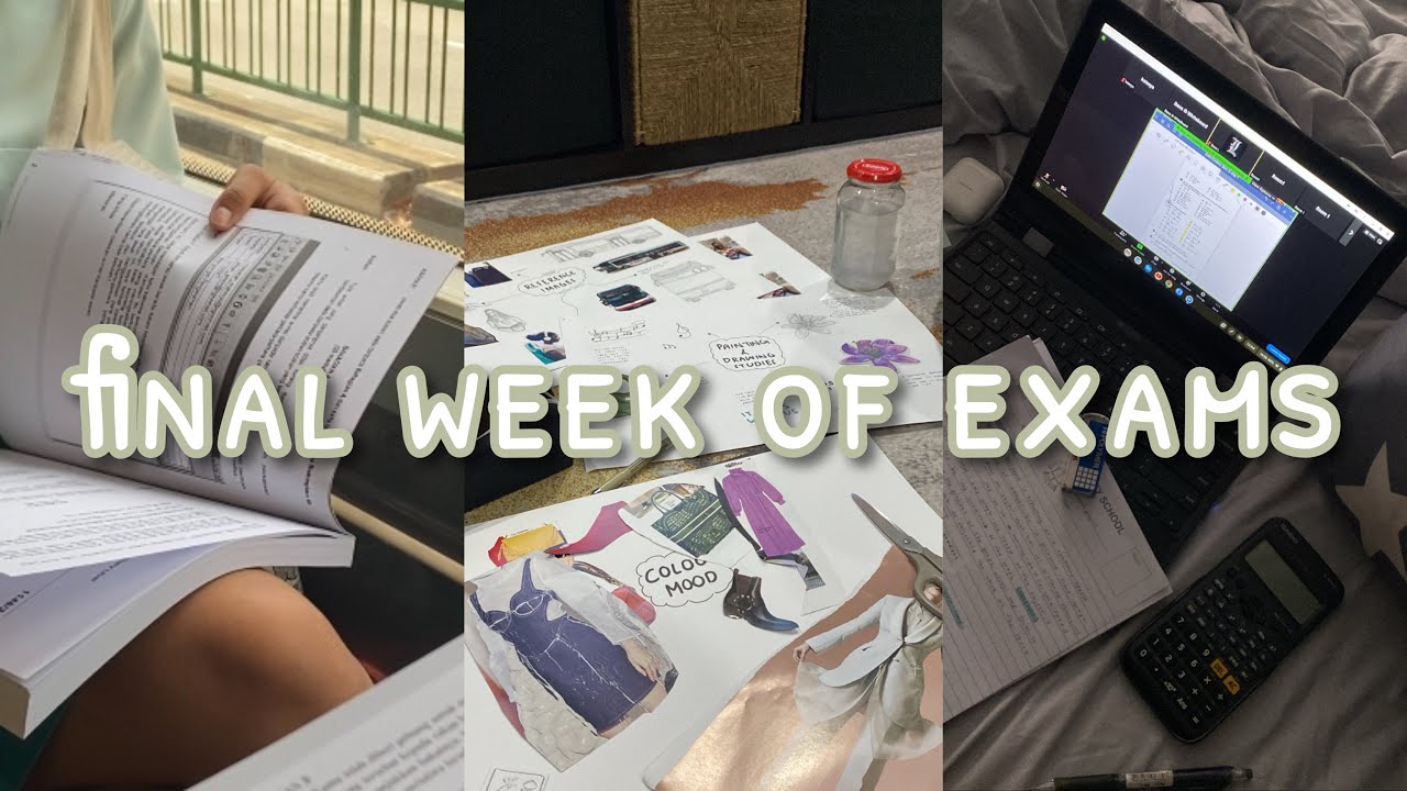 final week of exams w me + making my art preparation board 😖 - YouTube