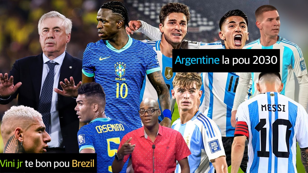 Fred fè yon bèl rale sou Brezi& Argentine/ Vini jr te byen jwe, Timoun ...