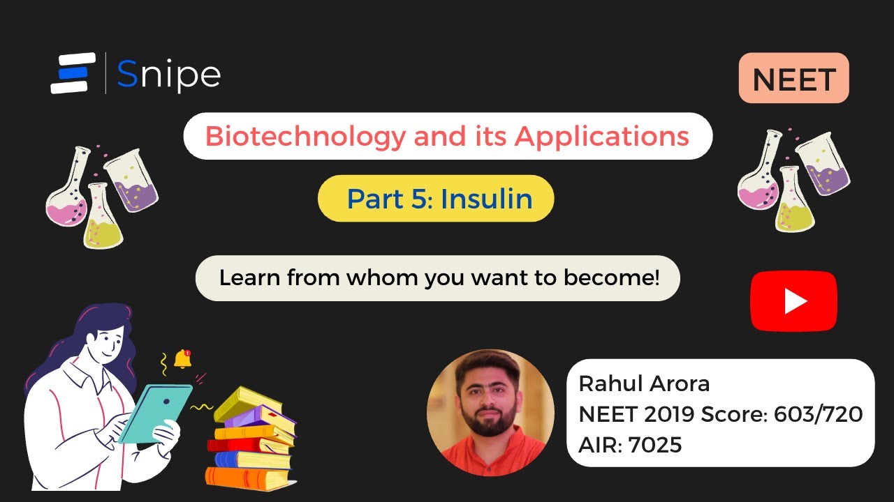 Insulin | Biotechnology and its Applications | NEET, CBSE - YouTube