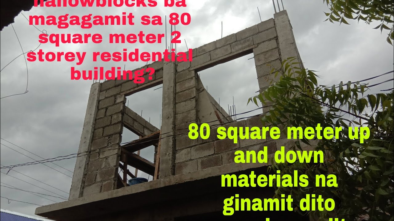 2 storey 80 square meter #magkanoinabotsamaterials #detailsofmaterials ...