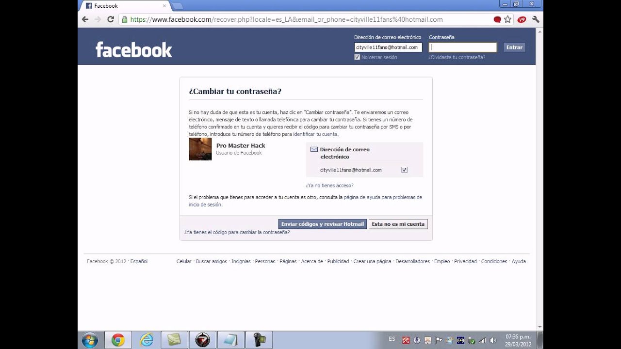 Como Recuperar Facebook hackeado 2012 (HD) - YouTube