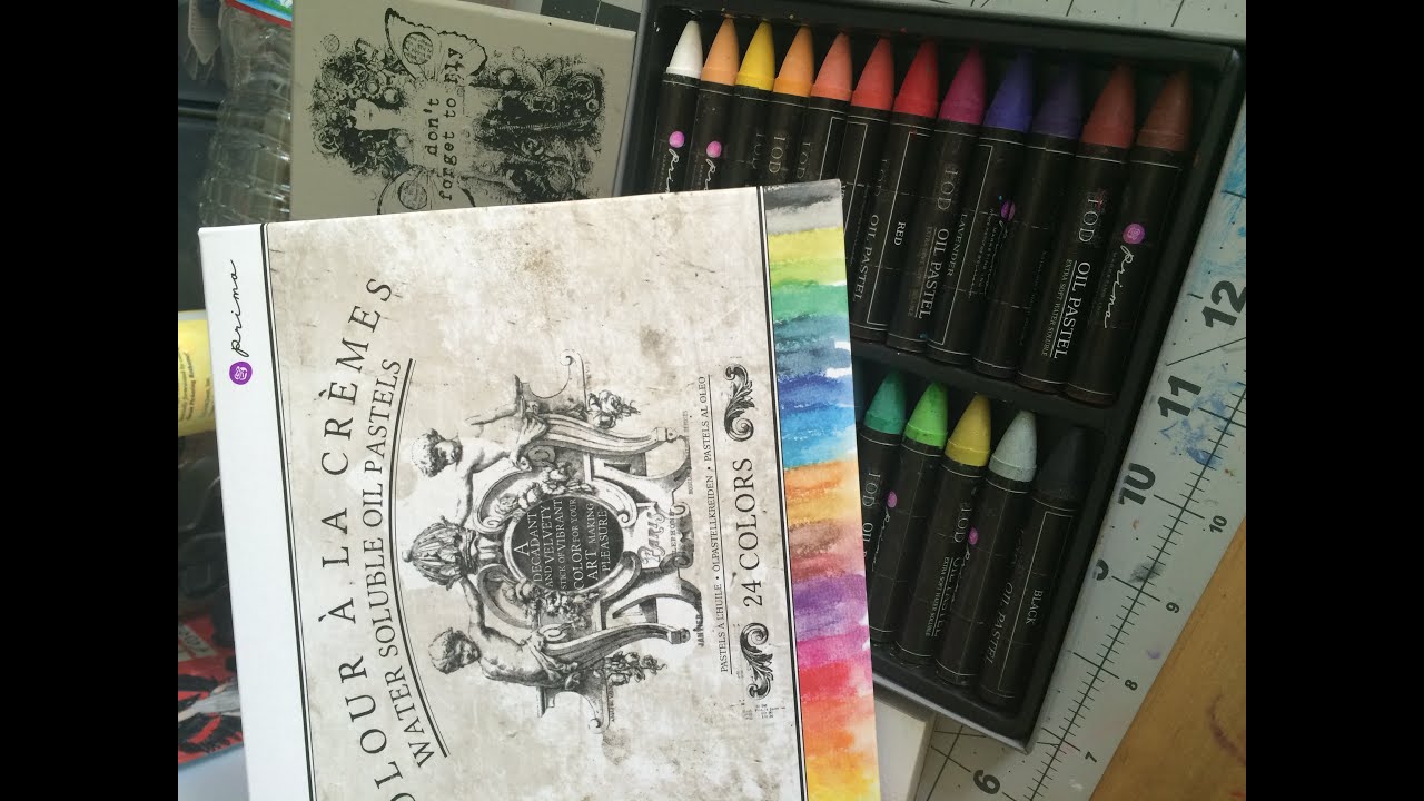 Prima Oil Pastels: Ideas and a first look - YouTube