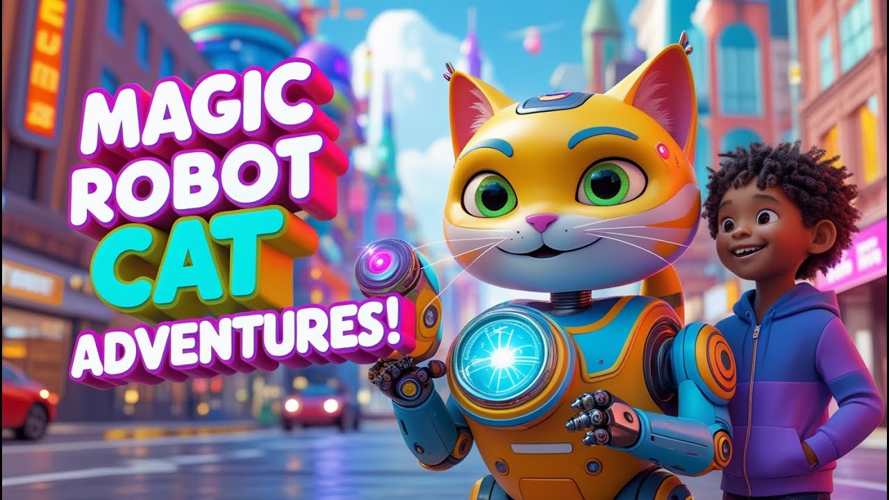 The Amazing Robo-Cat! A Magical Adventure with Gadgets & Fun | Nursey ...