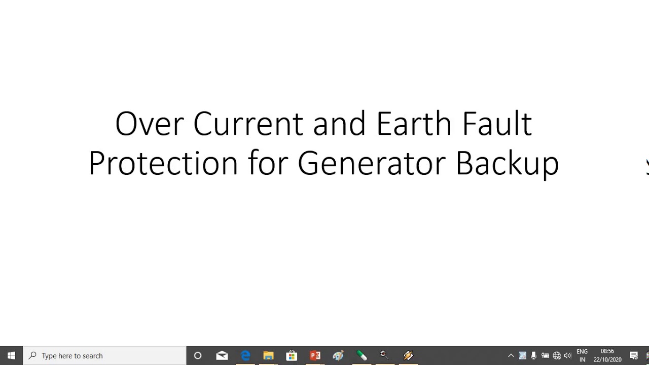 over current and earth fault protection as a back up - YouTube