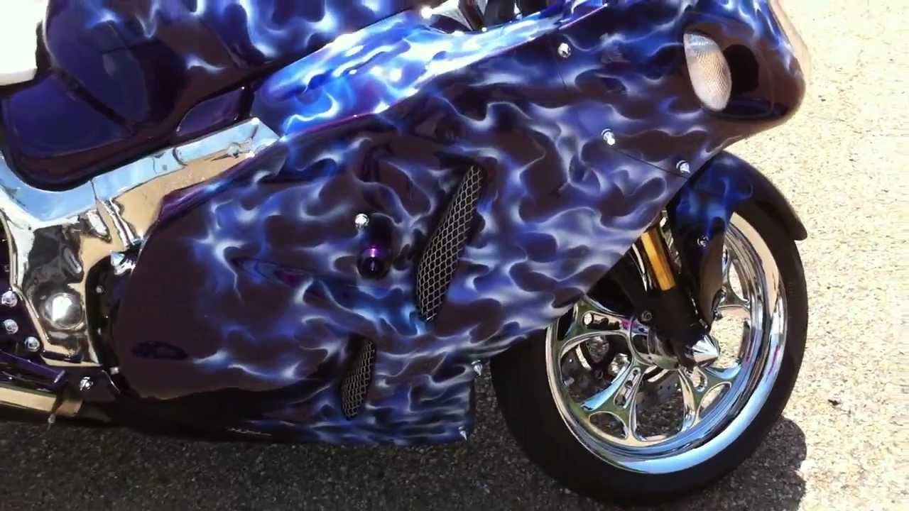 CUSTOM HAYABUSA *300* Kandy Purple Joker - YouTube