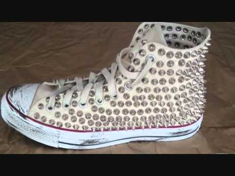 STYLE SOLO CUSTOMIZZAZIONE CONVERSE ALL STAR SPIKED STUDD NIKE ADIDAS ...