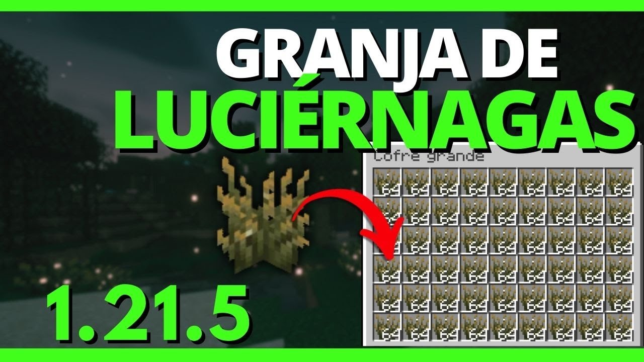 🌟 ¡Cómo hacer una granja de Luciérnagas en Minecraft 1.21.5! | Firefly ...