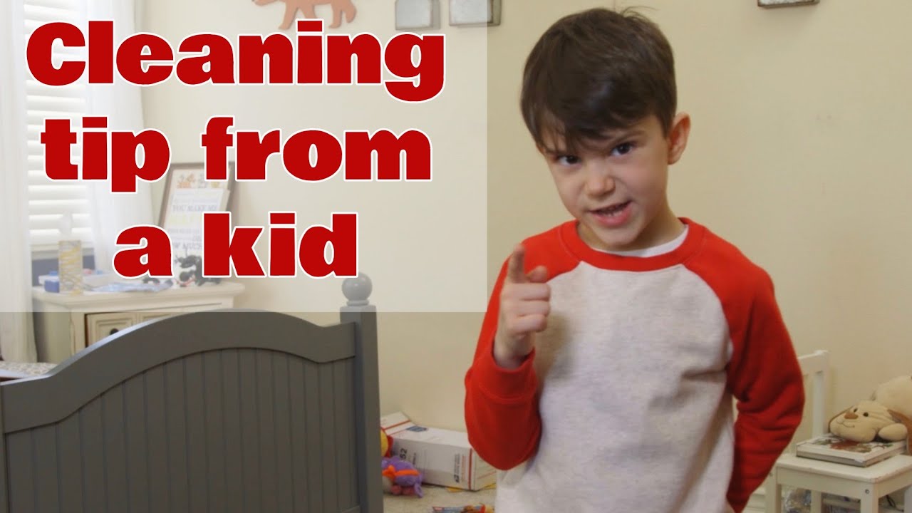 Cleaning tip from a kid - YouTube