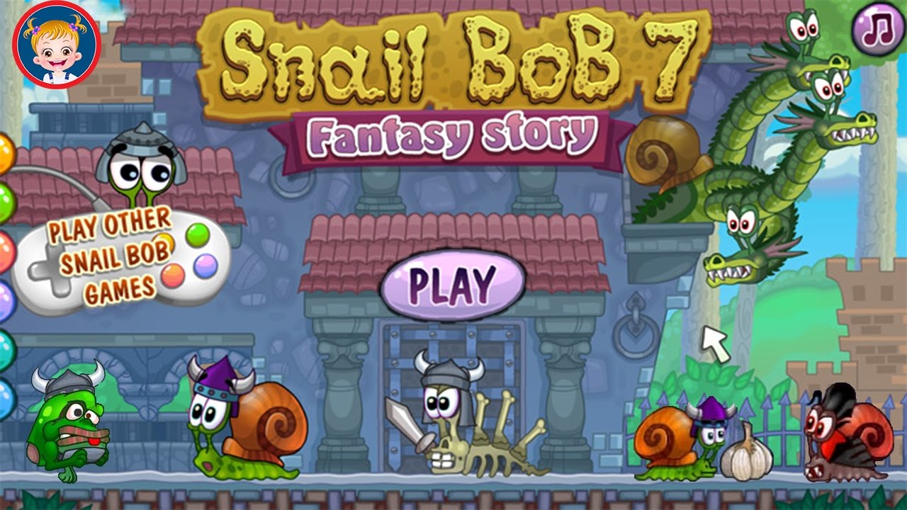 Snail Bob 7 Fantasy Story all Levels - Snail Bob 6 Walkthrough - YouTube
