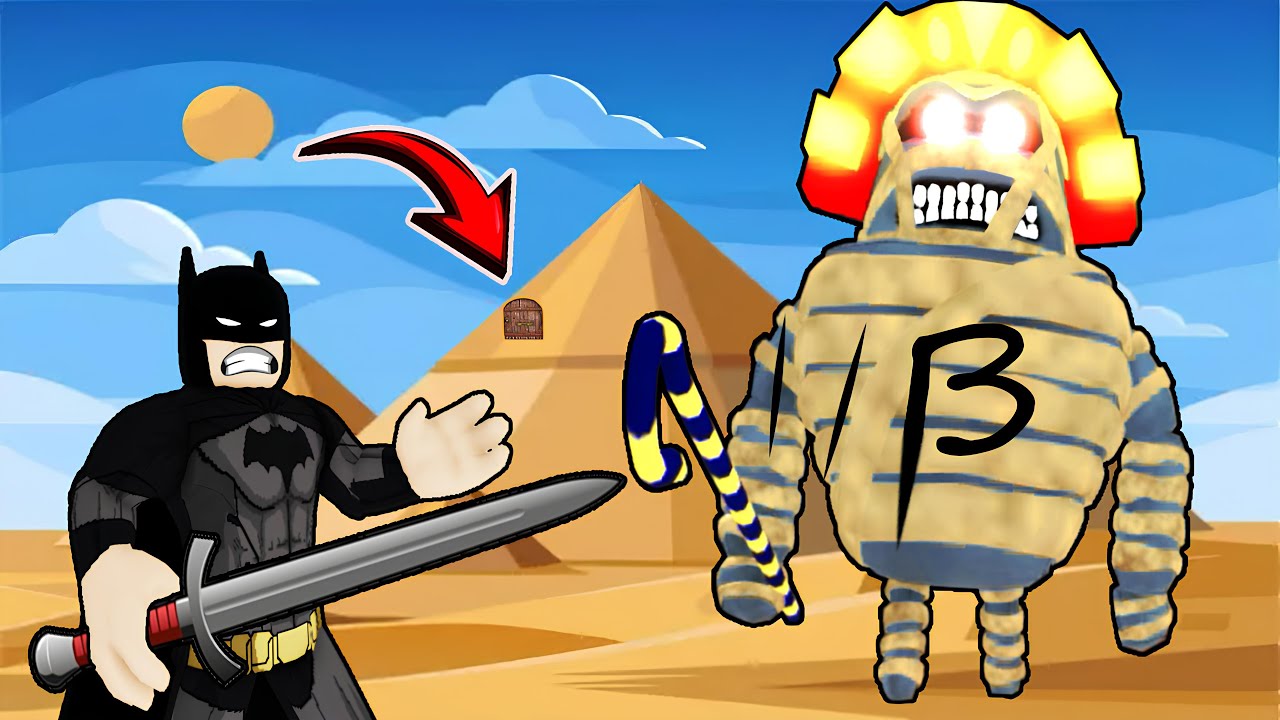 BATMAN CURSED MUMMY TREASURE | ROBLOX Escape The Ancient Pyramid Obby ...