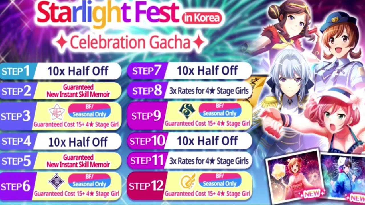 Revue Starlight - Starlight Fest in Korea Gacha - 30 Rolls - YouTube