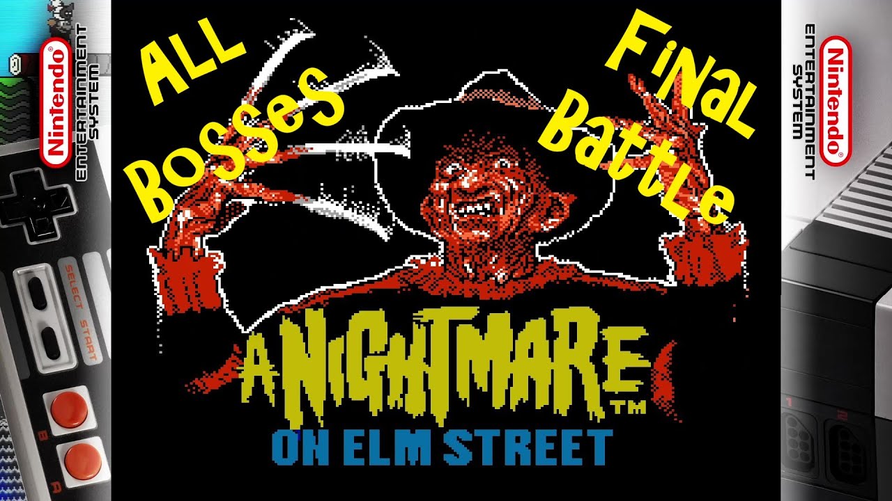 A Nightmare on Elm Street - All Bosses & Final Battle - NES Retro ...