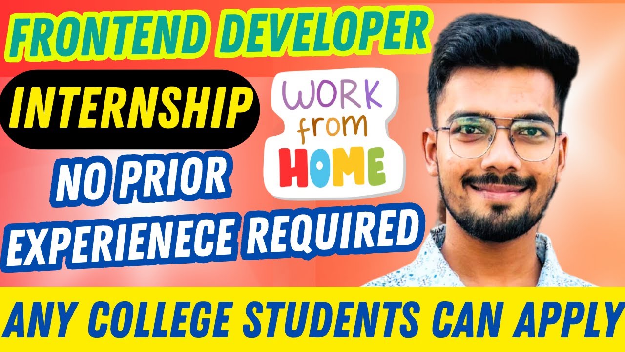 Frontend Developer Internships | Paid internships | Internships for college students - YouTube