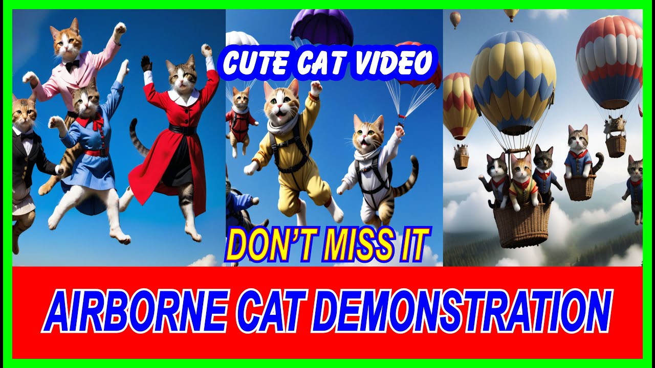Funny Cats - Airborne Cat Demonstration - Don't Miss It! - YouTube