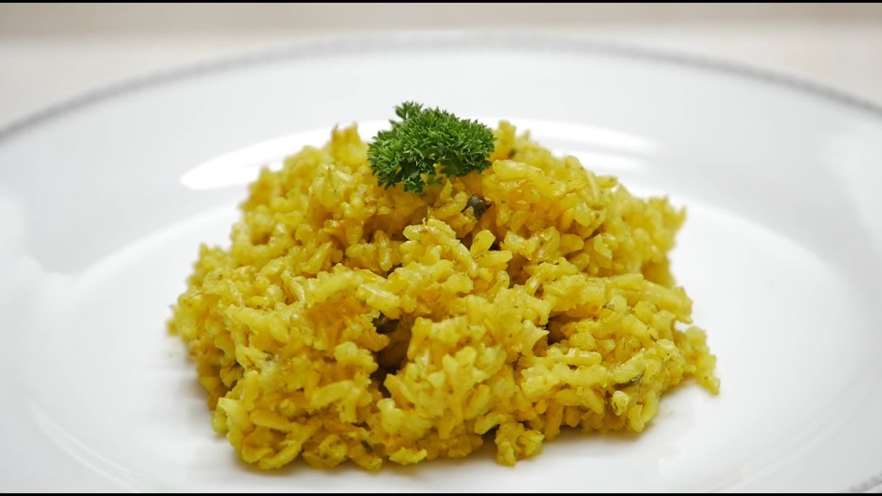 How to Prepare Integral Rice with Turmeric and Parsley- CocinaTv By ...