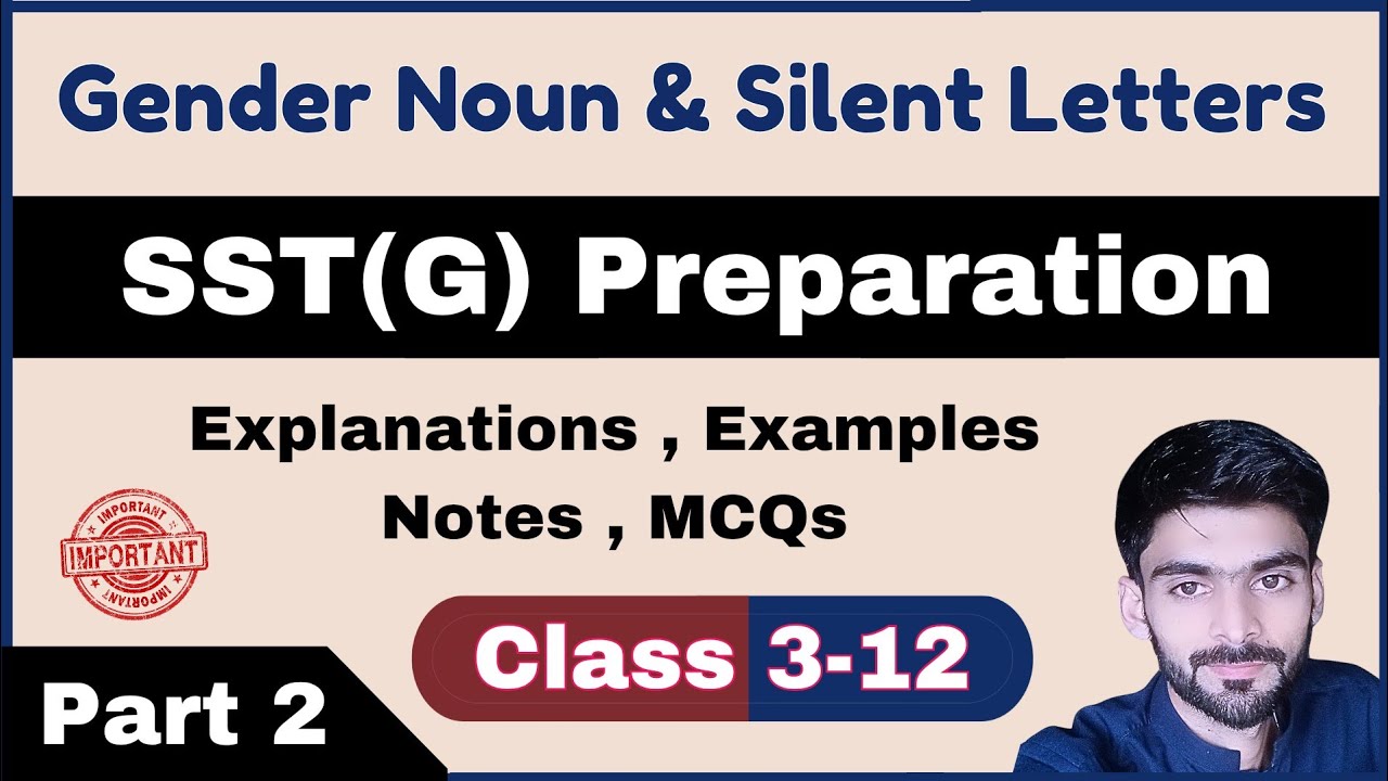 SST General Preparation KPPSC Part 2 | Gender Noun and Silent Letters ...