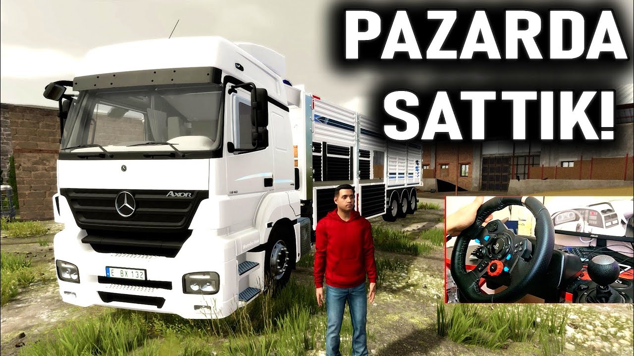 TIRLA KÖY PAZARINA GİTTİK ! ÜRÜNLERİ SATTIK ! FS22 11.Bölüm LOGİTECH ...