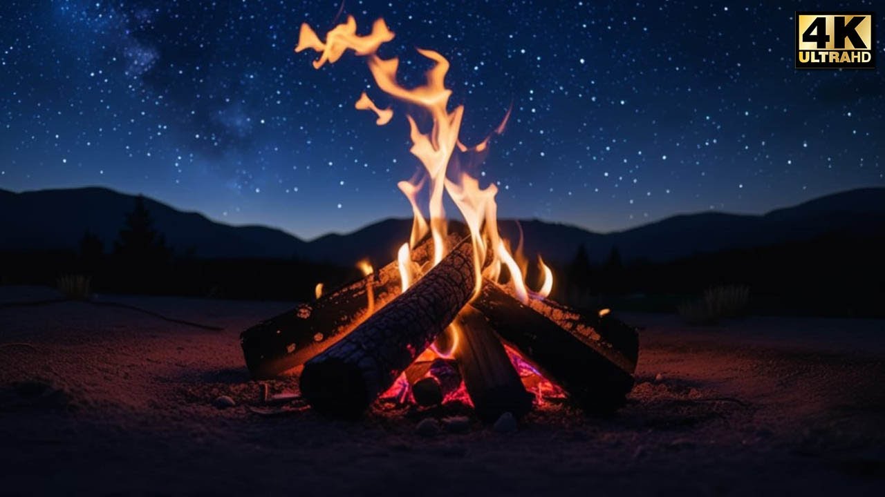 Calm Your Mind with Soft Crackling Fire Sounds | Escape the Cold with ...