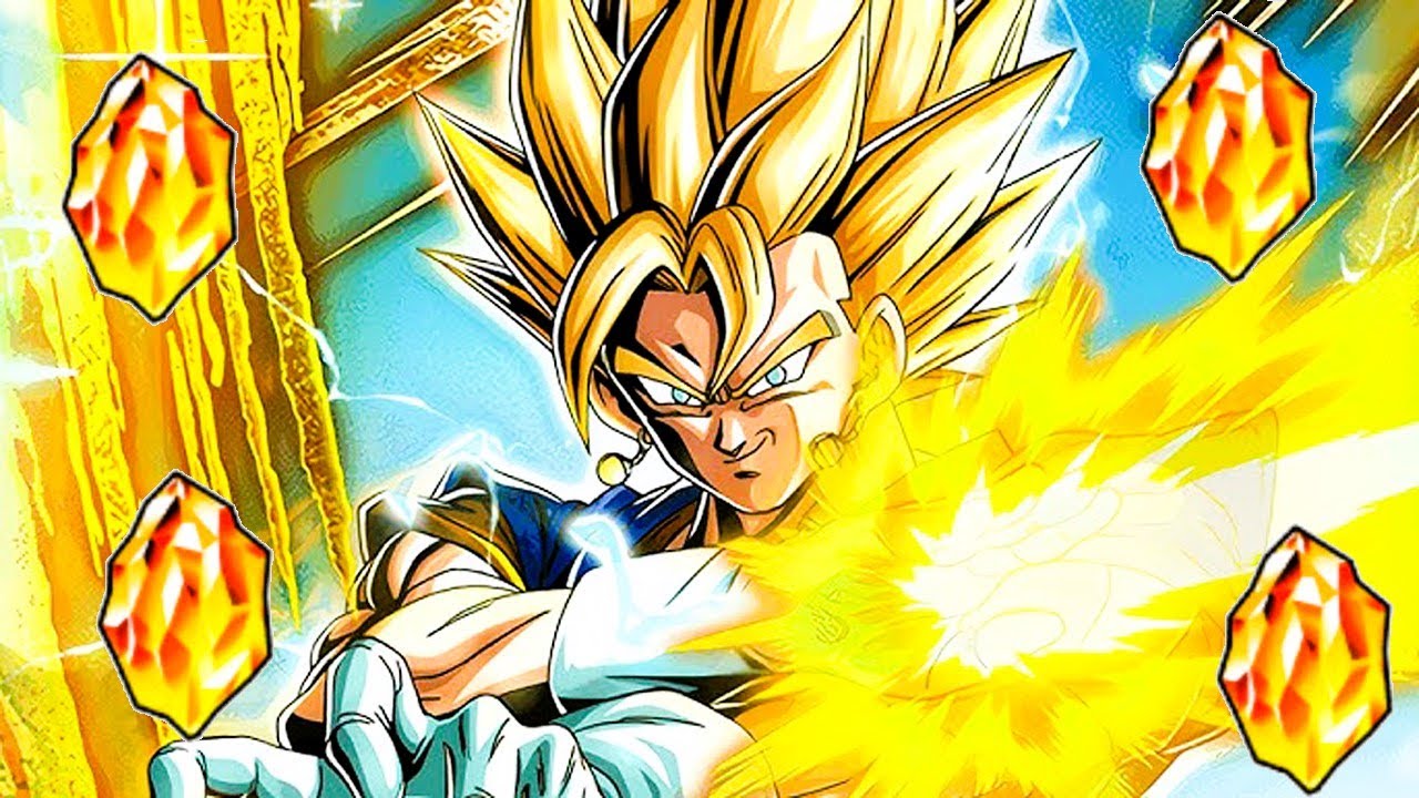 150 Piedras al Goku + Super Saiyan Vegeta Angel = Super Vegito LR - YouTube