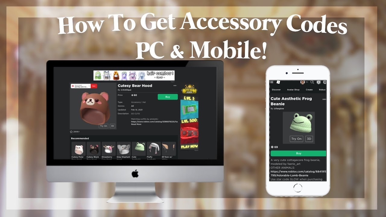 How to Get Accessory Codes on PC & Mobile | UPDATED - YouTube