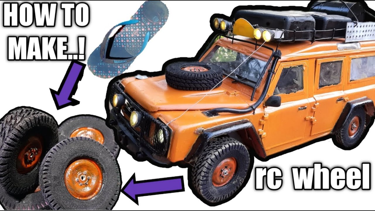 How i Made Rc Land Rover Wheel - YouTube