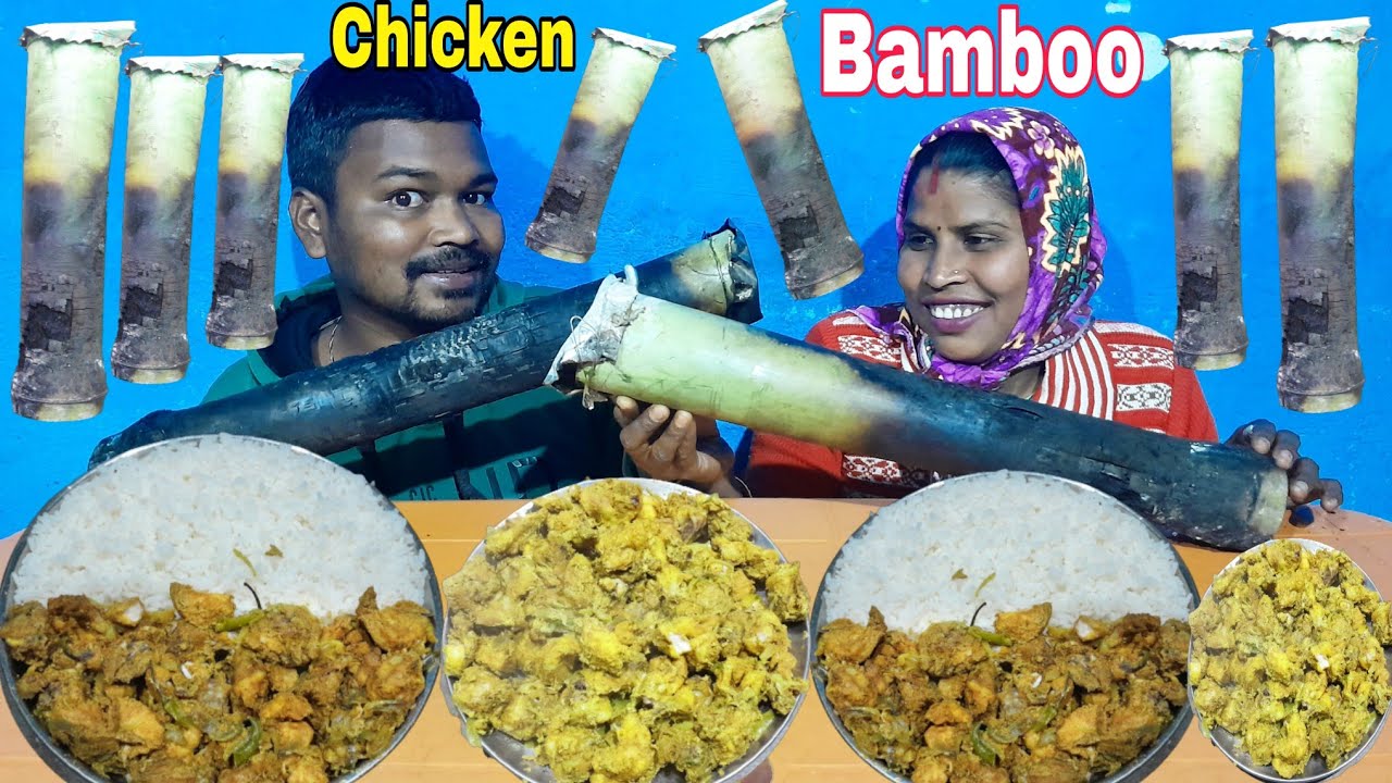 Bamboo chicken cooking | Traditional Bamboo chicken अपने अन्दाज मे ...