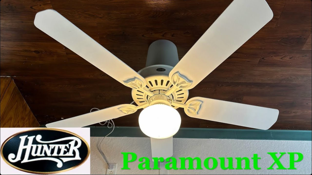 54” Hunter Paramount XP ceiling fan (Before Capacitor replacement ...