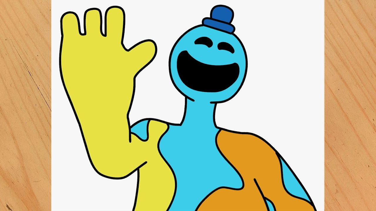 How to draw Doey easy the Doughman from Poppy Playtime chapter 4 - YouTube