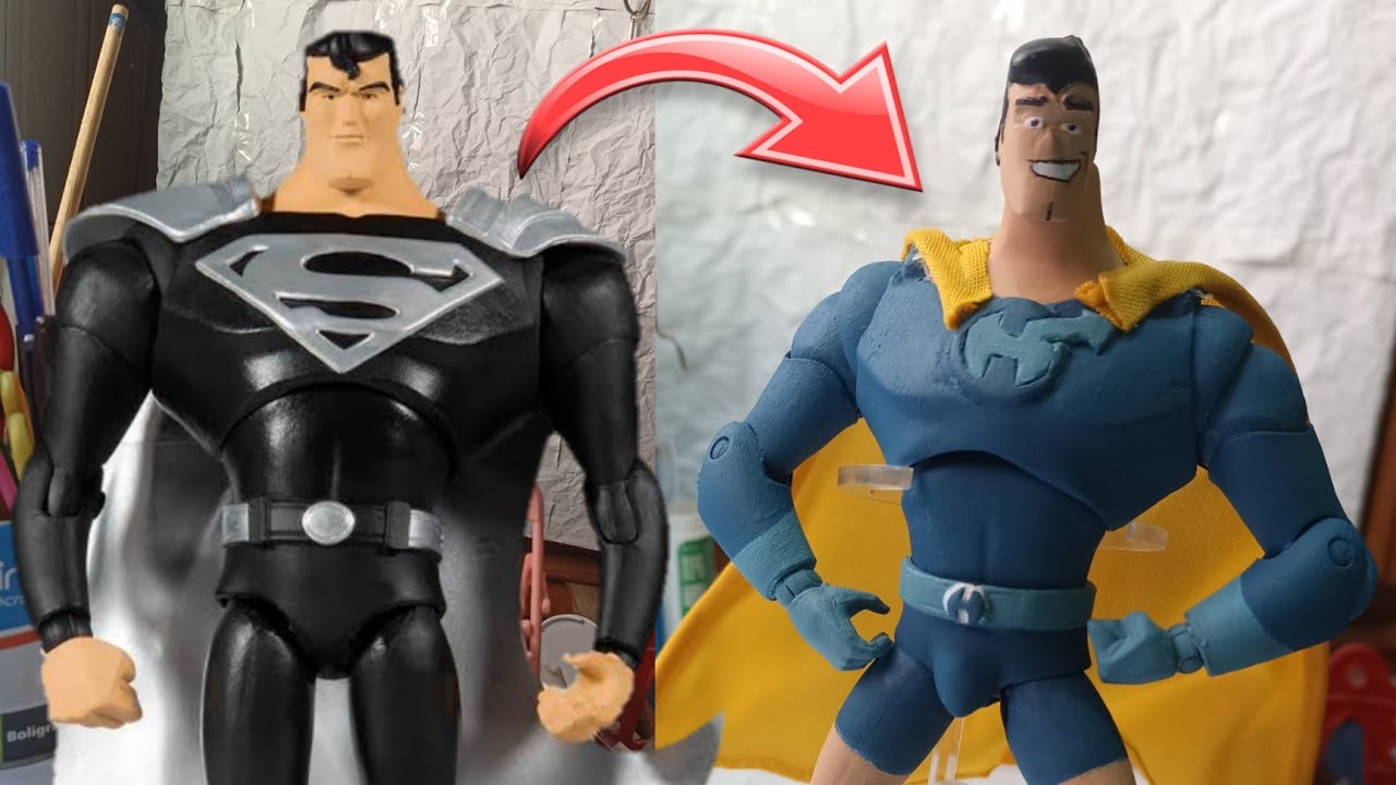 DE SUPERMAN A CAPITANAZO ‼️ FIGURA CUSTOM LA CASA DE LOS DIBUJOS 7 ...