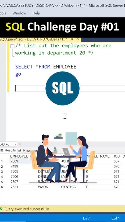 🔥 SQL Challenge Day 01: Can You List Employees in Dept 20? - YouTube