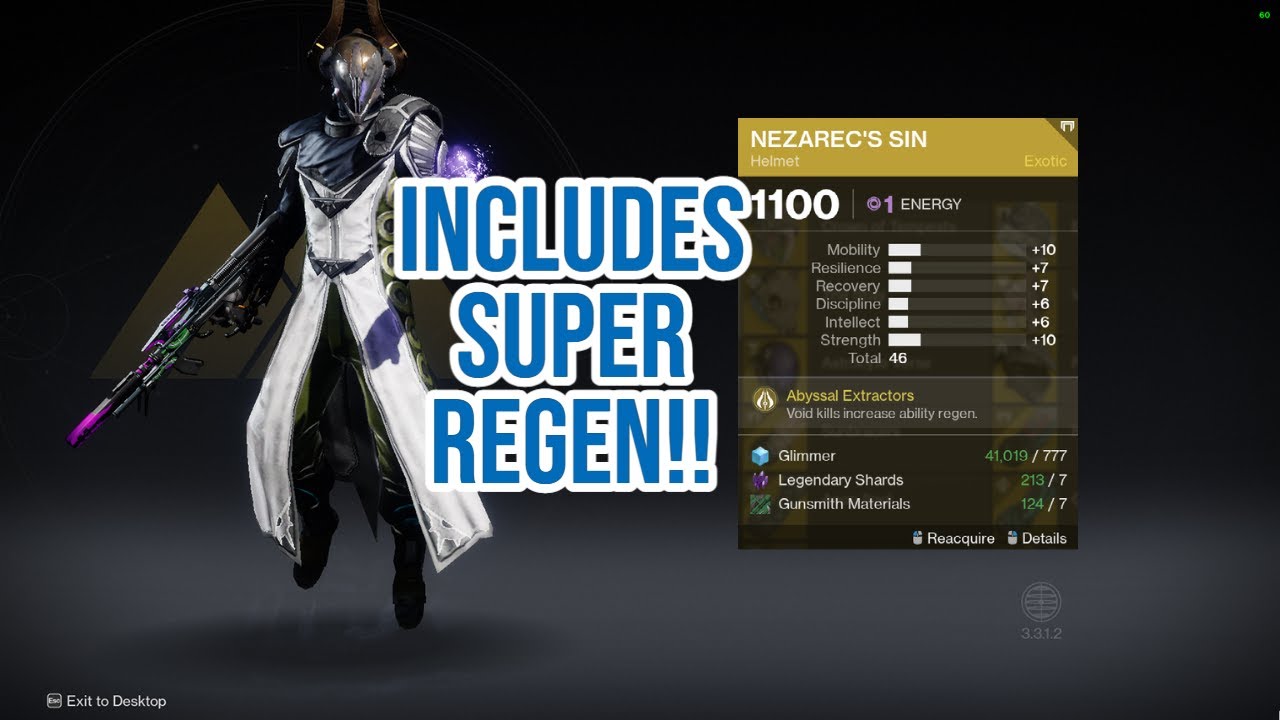 Nezarec's sin overview for PVE (Best void exotic?) | Destiny 2 Season ...