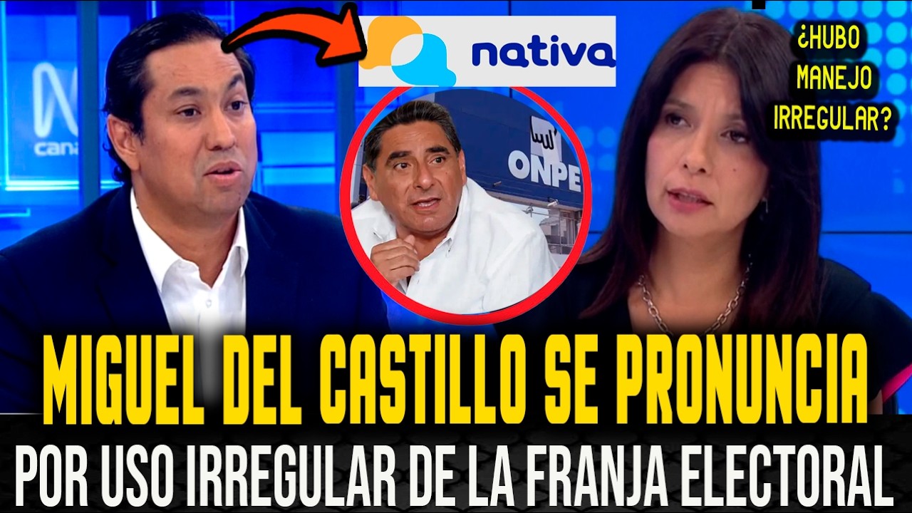 MIGUEL DEL CASTILLO se PRONUNCIA por presunto uso irregular de fondos ...